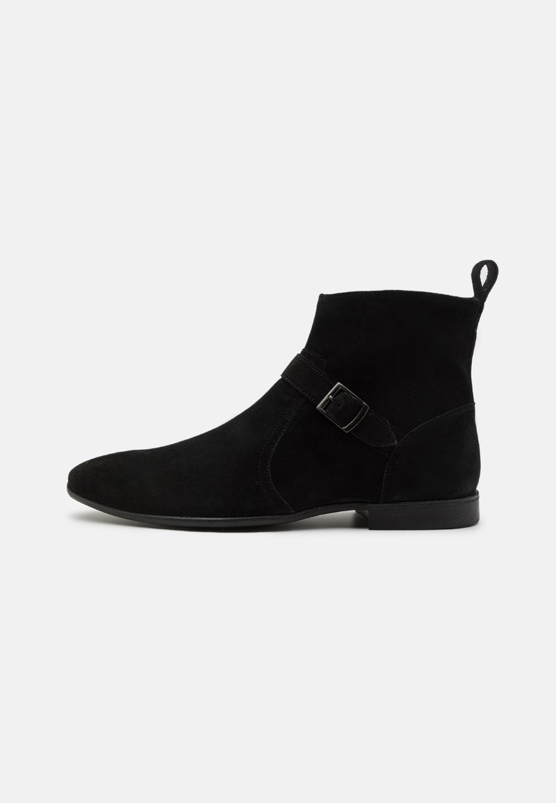 Pier One LEATHER - Classic ankle boots - black - Zalando.co.uk