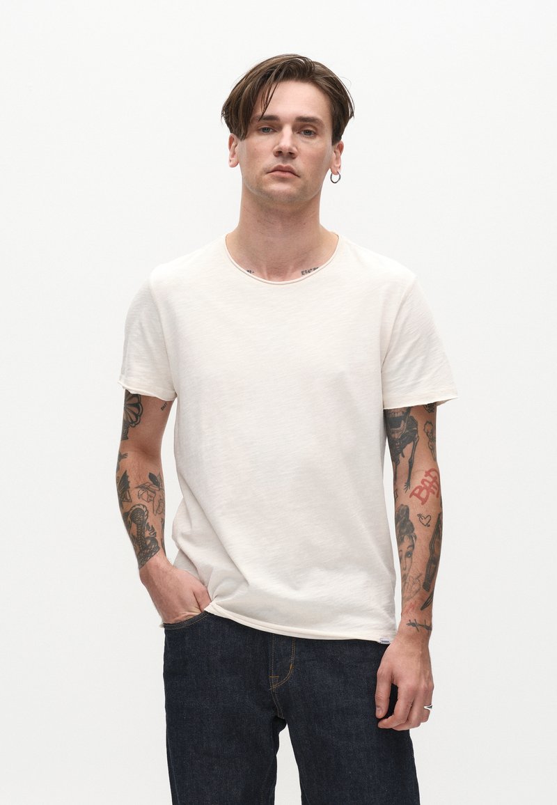 Gabba KONRAD SLUB S/S TEE - T-shirt basic - birch/beige - Zalando.it