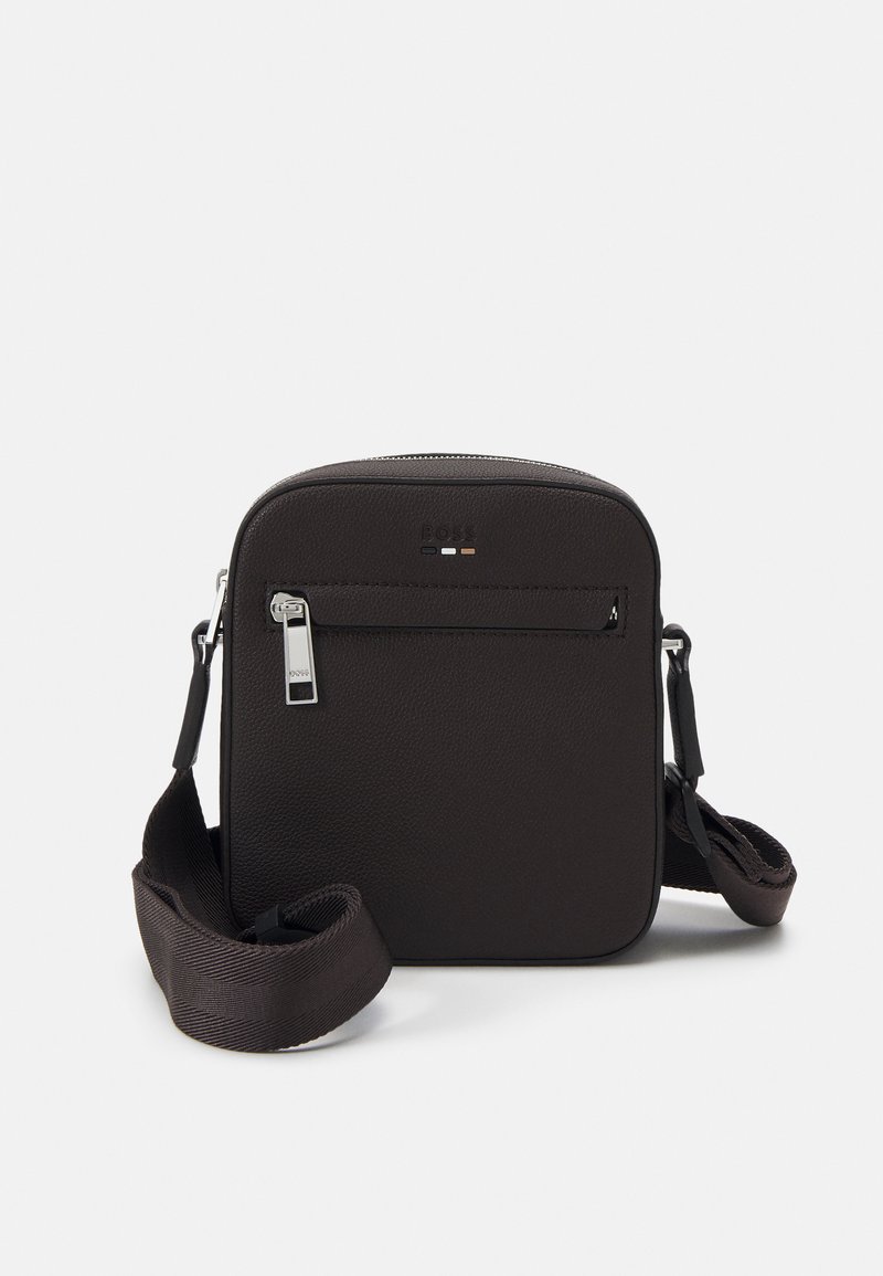 BOSS RAY ZIP UNISEX - Across body bag - dark brown - Zalando