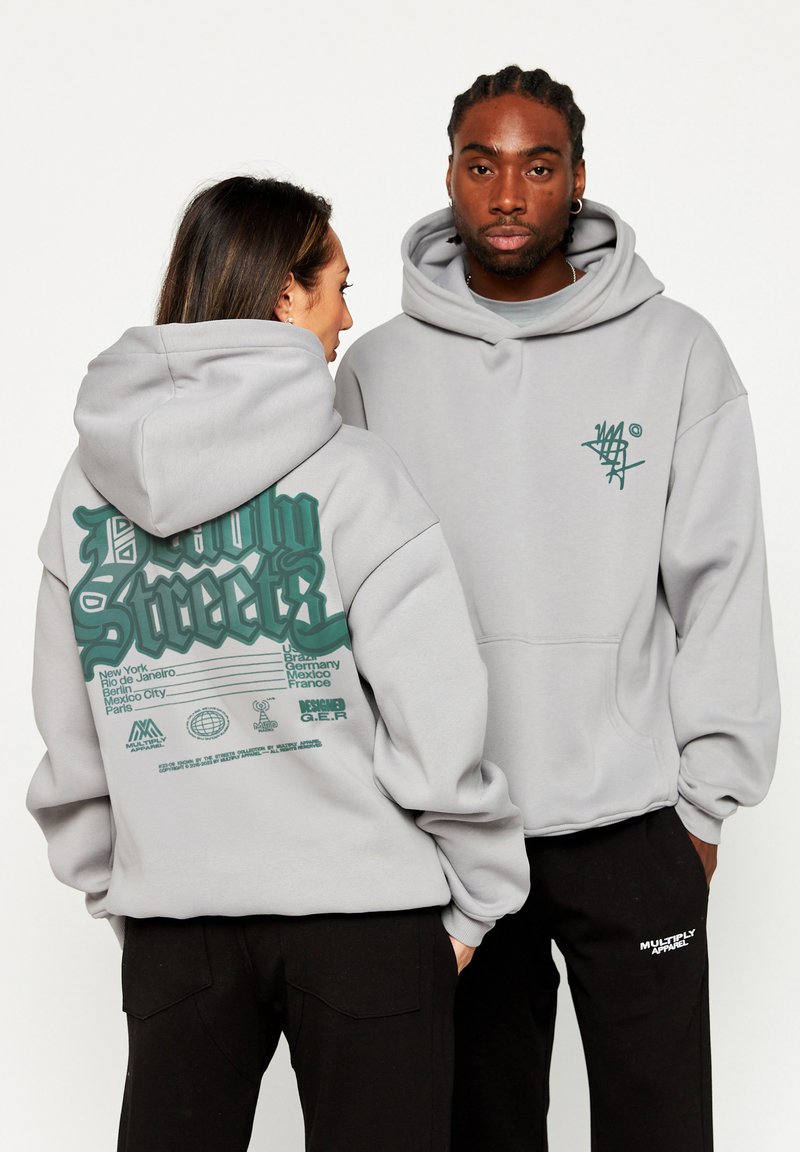 Multiply Apparel OVERSIZE DEADLY - Sweatshirt - ultimate grey/grey ...