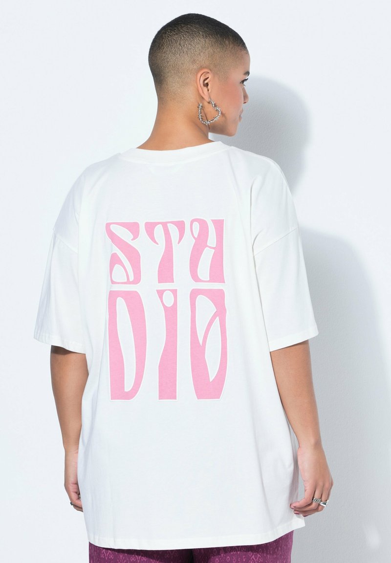 Studio Untold STATEMENT - Print T-shirt - off-white/white - Zalando