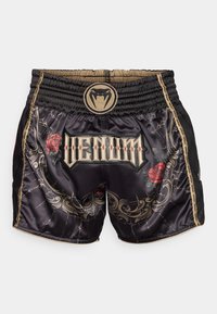 Venum SANTA MUERTE MUAY THAI SHORTS - Sports shorts - deep black/gold/black - Zalando.ie