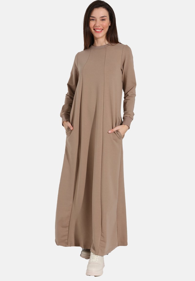 Modanisa REFKA - Maxi dress - dark mink/light brown - Zalando.ie