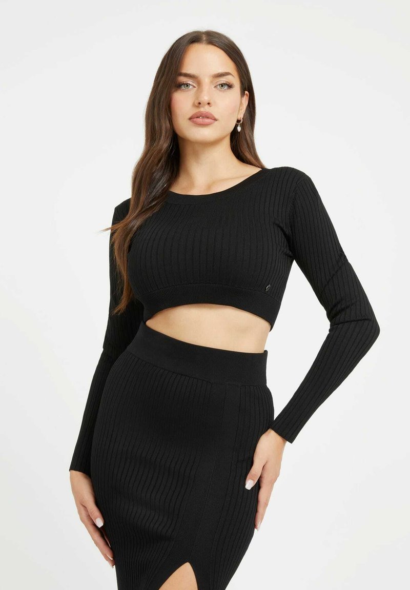 Guess CON CUT-OUT - Trui - nero/zwart - Zalando.be