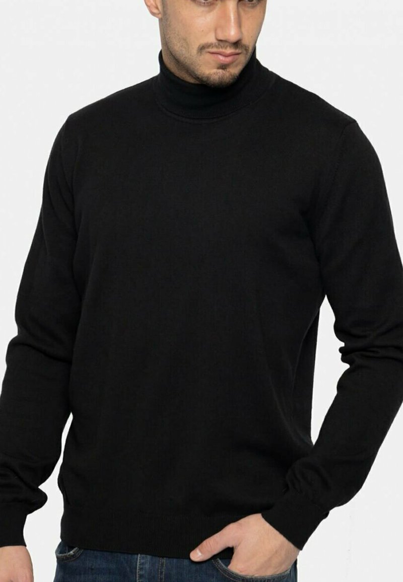 Lumberjack TURTLE NECK - Neule - black/musta - Zalando.fi