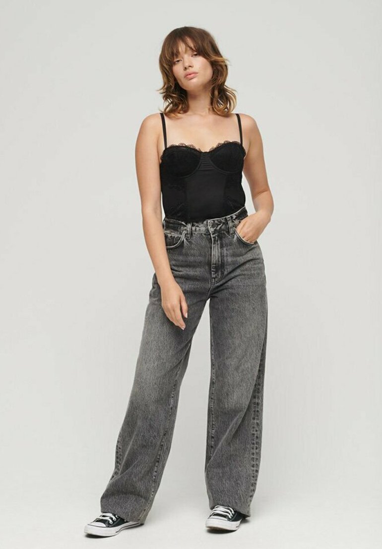 Superdry MIDI - Top - black/schwarz - Zalando.at