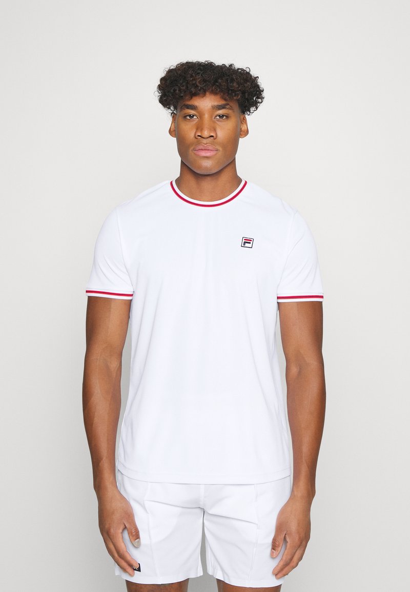 Fila MARLON - Sports T-shirt - white - Zalando.co.uk