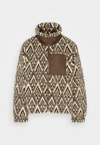Wrangler ZIP THROUGH - Giacca in pile - checotah jacquard/multicolore ...