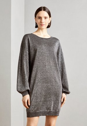 PULZ PZCAMILIA - Gebreide jurk - solidate blue/blauw - Zalando.nl