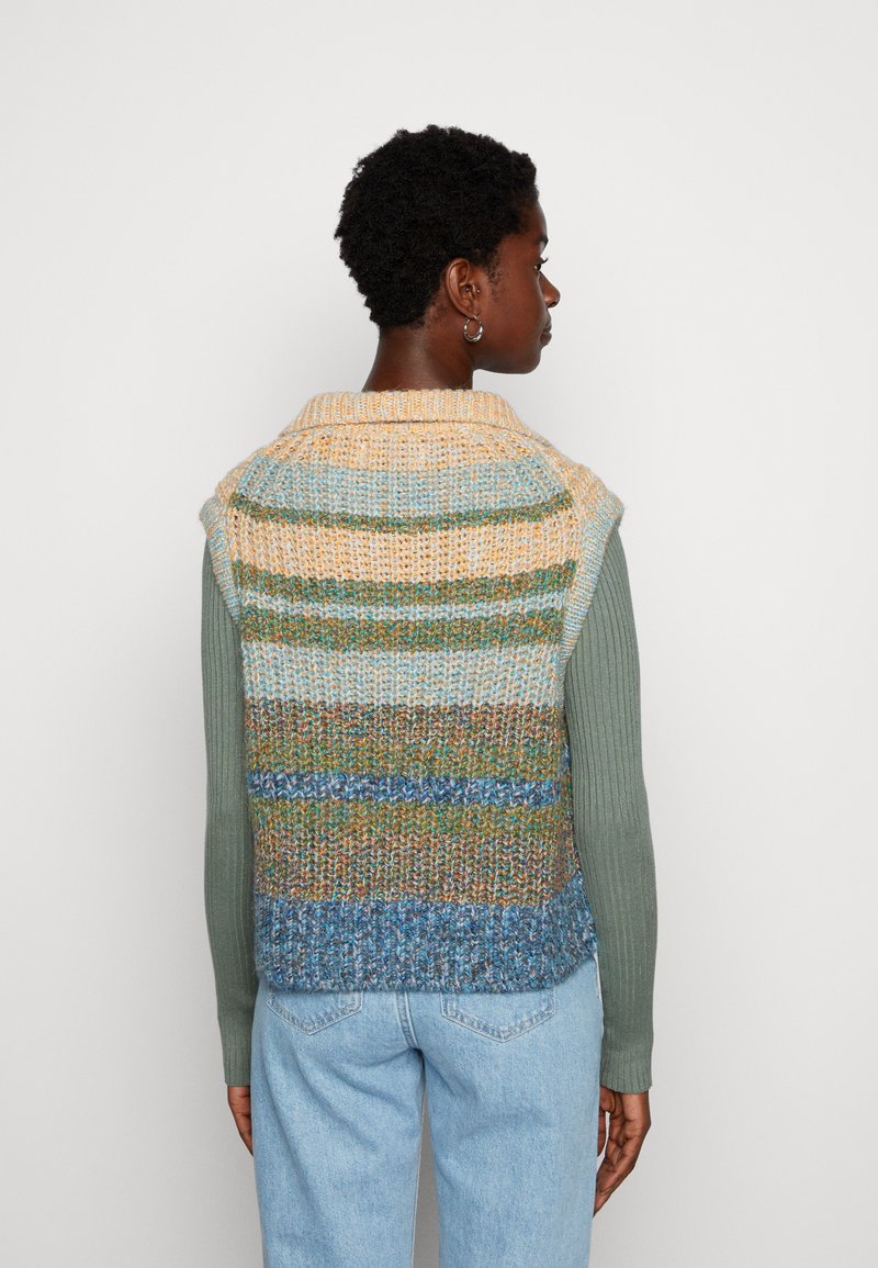 Marc O'Polo DENIM SLEEVELESS - Jumper - multi/pool party/beige ...