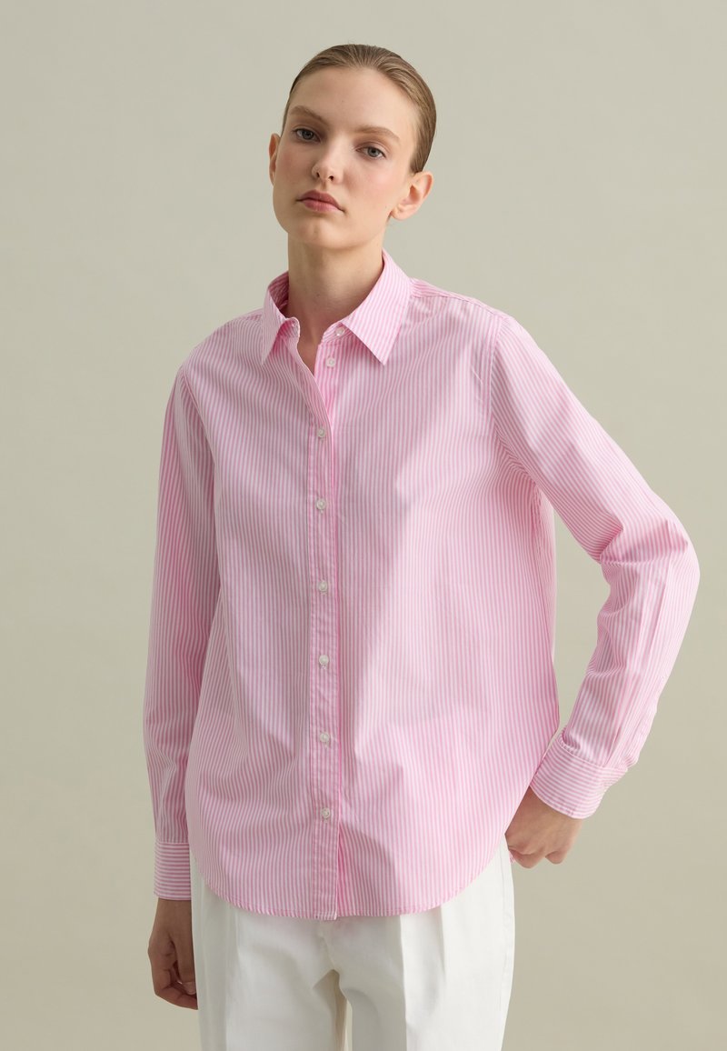 PIOMBO Button-down blouse - pastel pink/light pink - Zalando