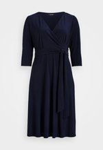 Lauren Ralph Lauren Woman CARLYNA 3/4 SLEEVE DAY DRESS - Jerseykleid - lighthouse navy/hellblau ...