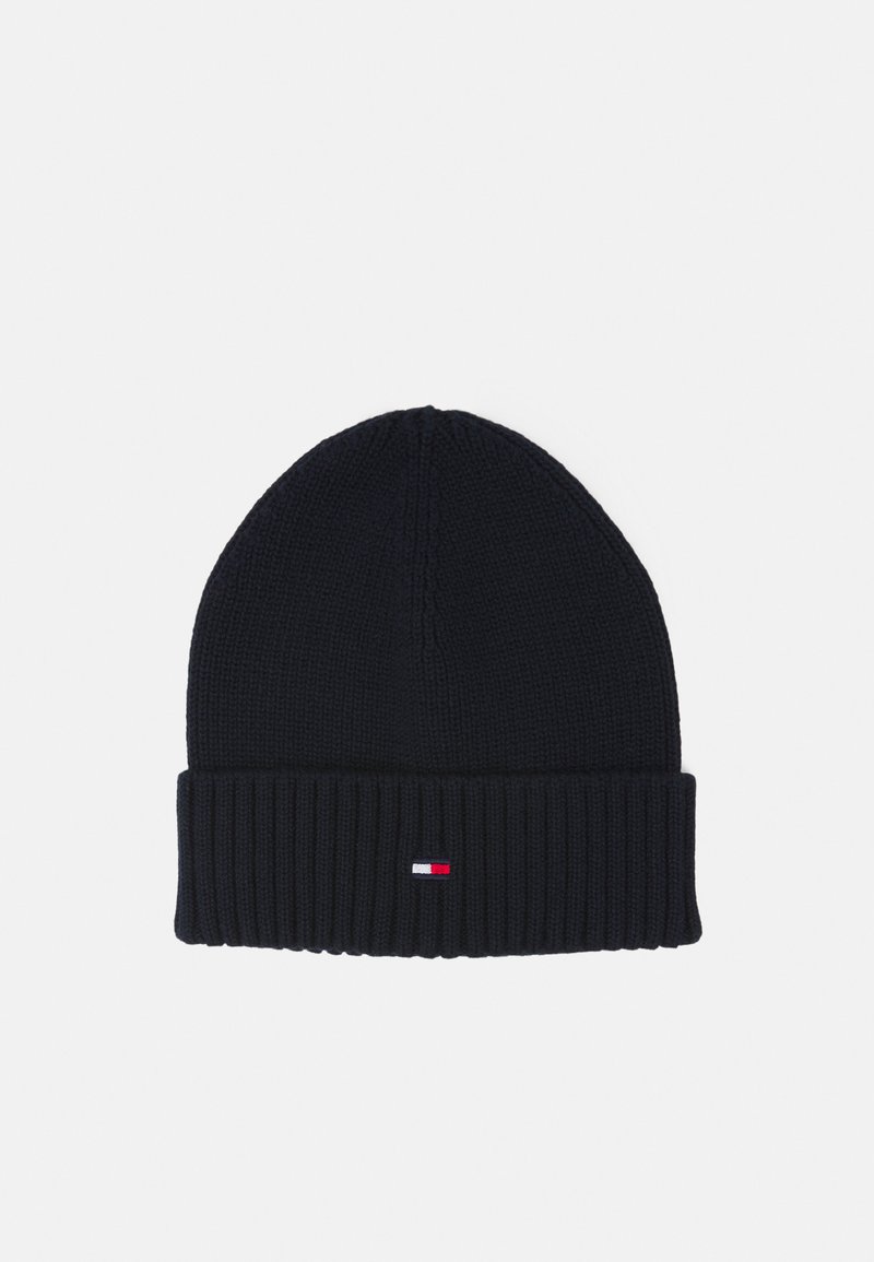 Tommy Hilfiger SMALL FLAG BEANIE UNISEX - Čepice - space blue/modrá - Zalando.cz