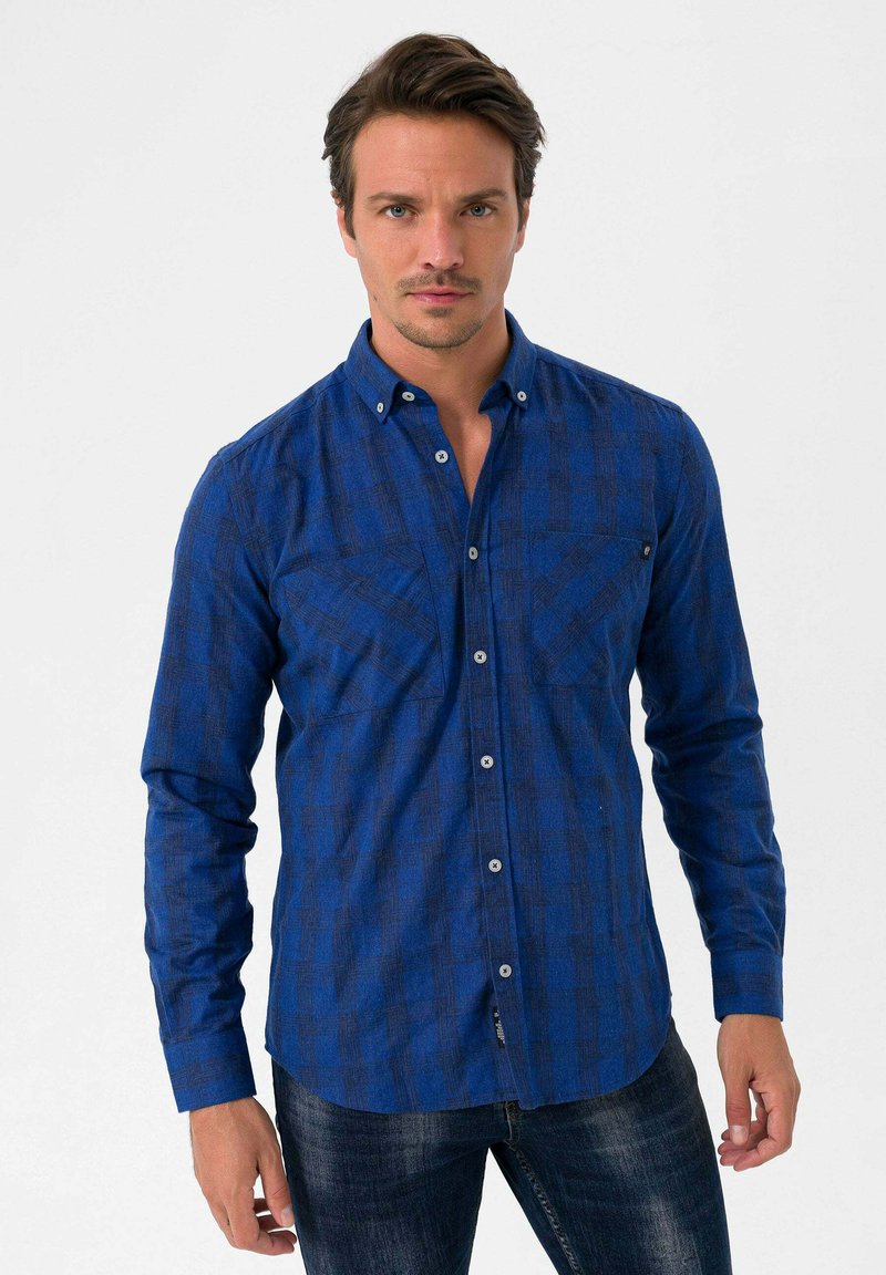 Felix Hardy Chemise - sax/marron chiné - ZALANDO.FR