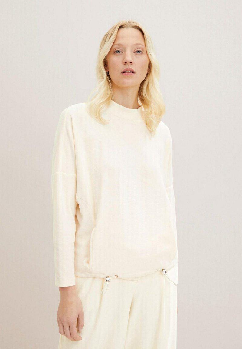 TOM TAILOR Sweater - soft buttercream/wit - Zalando.nl