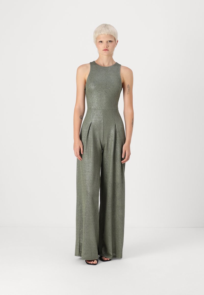 WAL G. BELLA WIDE LEG SHIMMER - Combinaison - khaki/vert - ZALANDO.FR
