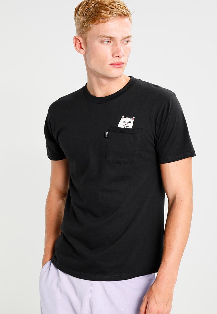 RIPNDIP LORD NERMAL POCKET - Print T-shirt - black - Zalando