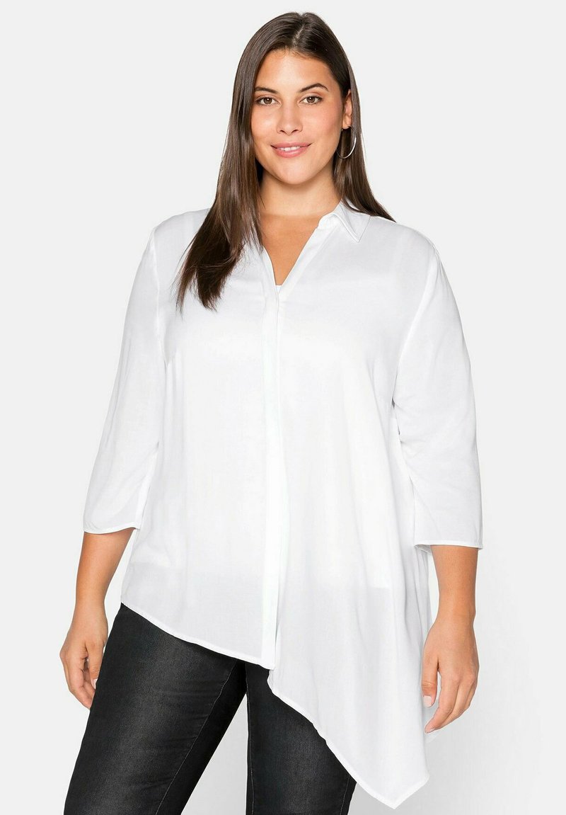 Sheego Hemdbluse - weiß - Zalando.ch