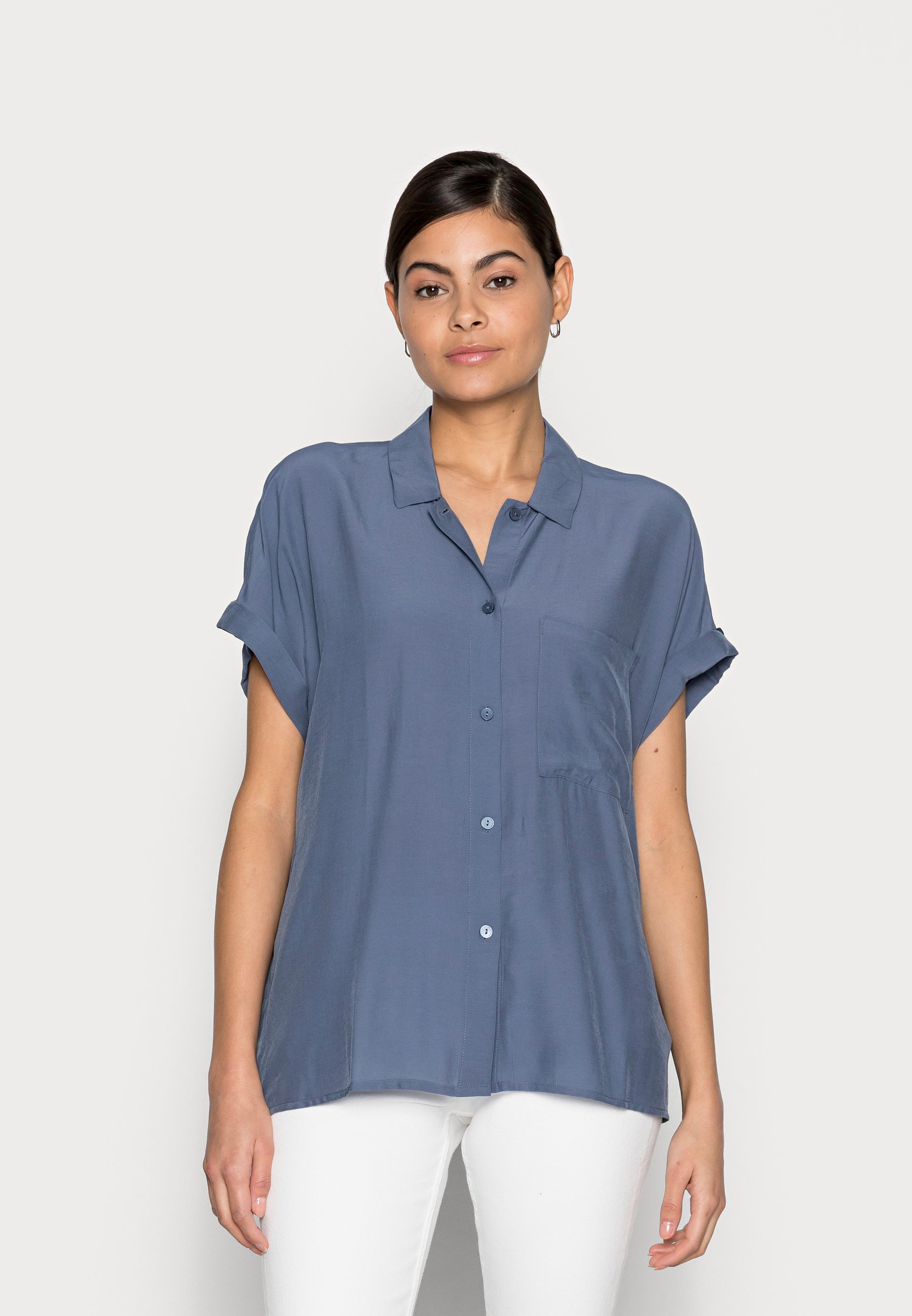 Mine To Five TOM TAILOR EASY FIT Button down Blouse Vintage Indigo Mine To Five TOM TAILOR EASY FIT Button down Blouse Vintage Indigo