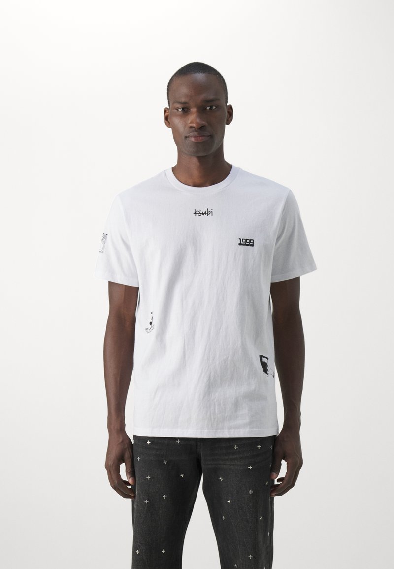 Ksubi ZINE KASH TEE - T-shirt con stampa - white/bianco - Zalando.it