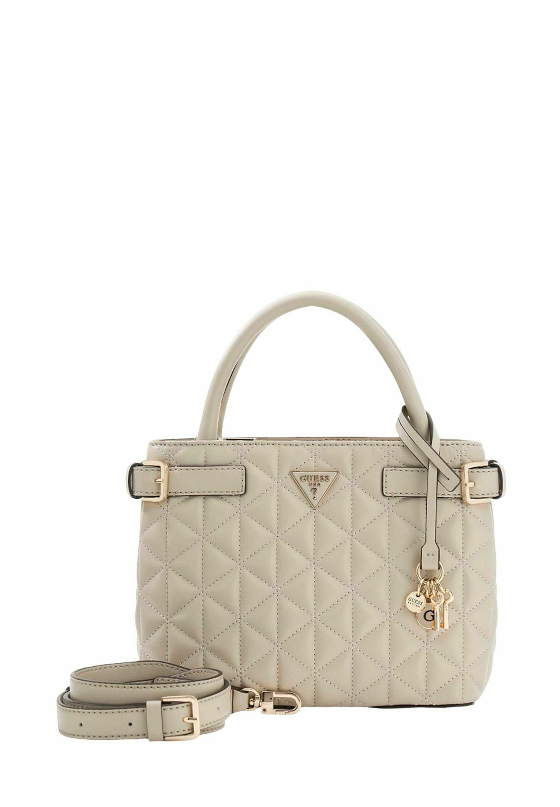 Guess PAISLEIGH SMALL SATCHEL - Handtasche - light taupe/beige - Zalando.ch