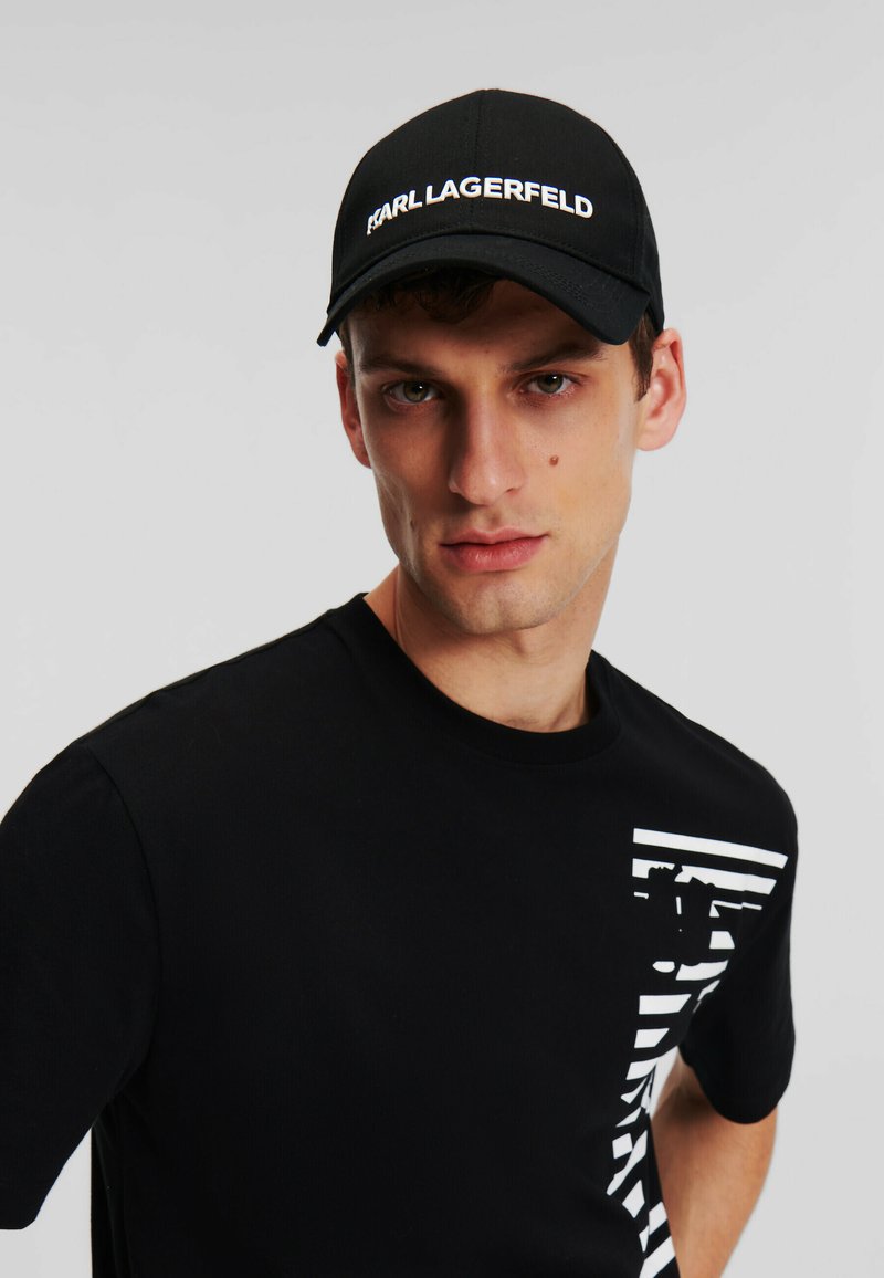 KARL LAGERFELD ESSENTIAL BASEBALL - Cap - black - Zalando