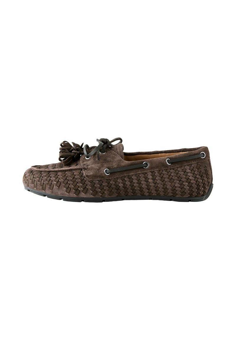 Next Boat shoes - new chocolate brown/mottled brown - Zalando