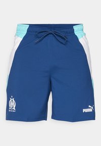 Puma OLYMPIQUE DE MARSAILLE SHORTS - Korte broeken - persian blue/white ...