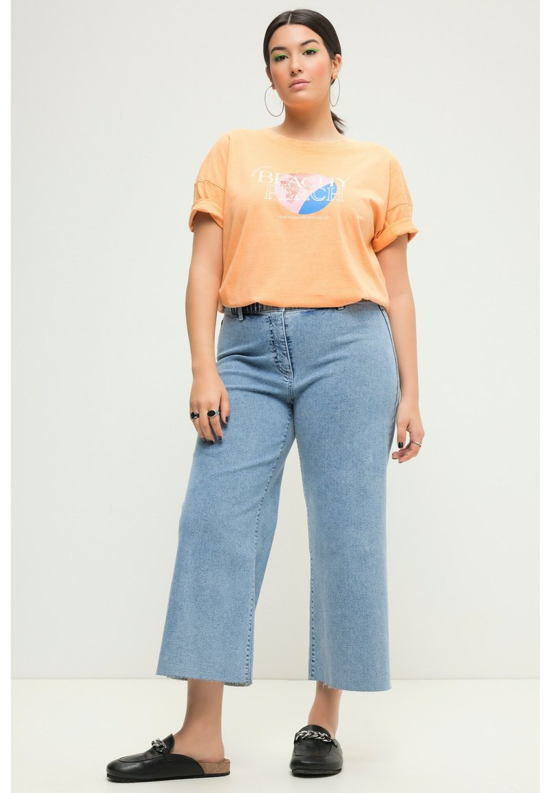 Studio Untold CULOTTE WIDE LEGS CUTTED SAUM - Vaqueros a campana ...