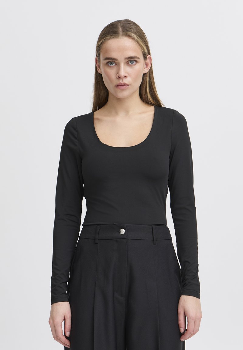 ICHI Longsleeve - black/zwart - Zalando.be
