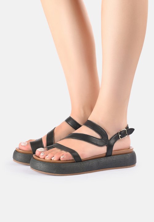 Inuovo Plateausandalette Black Blk Schwarz Zalando Ch