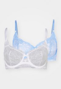 LASCANA BRA 2 PACK - Underwired bra - light blue/white/light blue ...