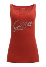 Guess MIT STRASS-LOGO - Top - rot/rojo - Zalando.es