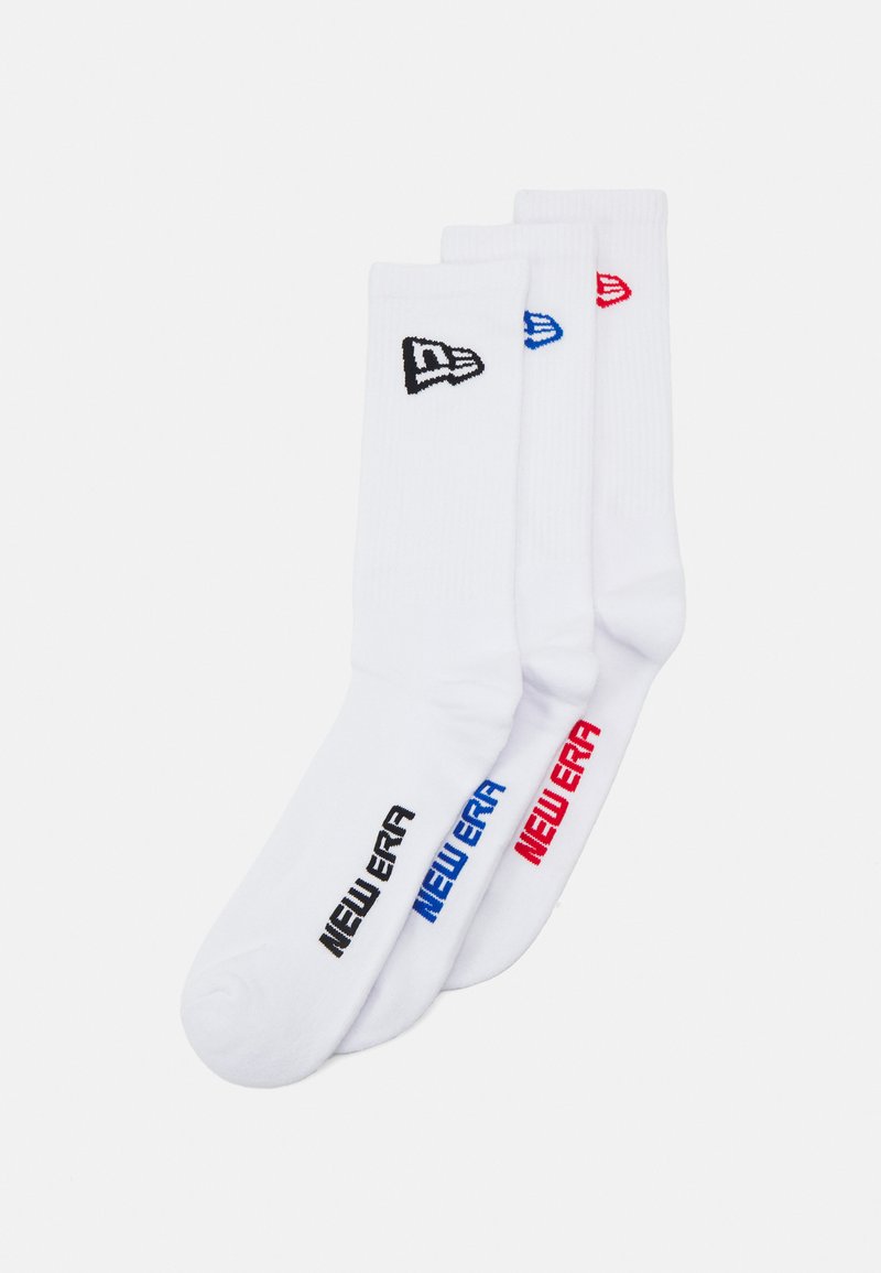 New Era FLAG CREW UNISEX 3 PACK - Socks - whiredblu/multi-coloured ...
