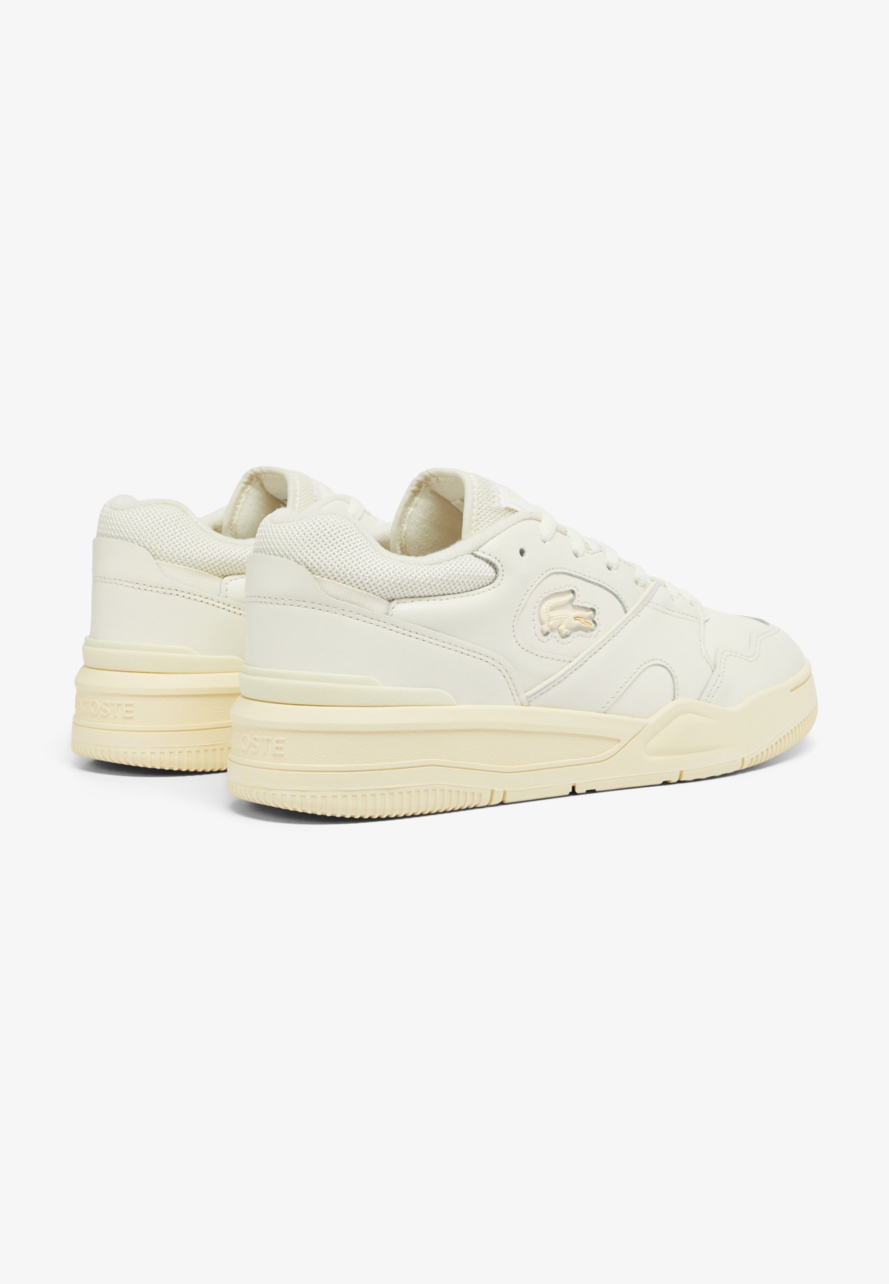 Lacoste Baskets basses blanc jaune clair ai9 blanc ZALANDO.FR