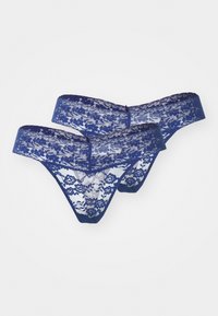 Lindex BRIEF THONG 3 PACK - String - dark blue/donkerblauw - Zalando.nl