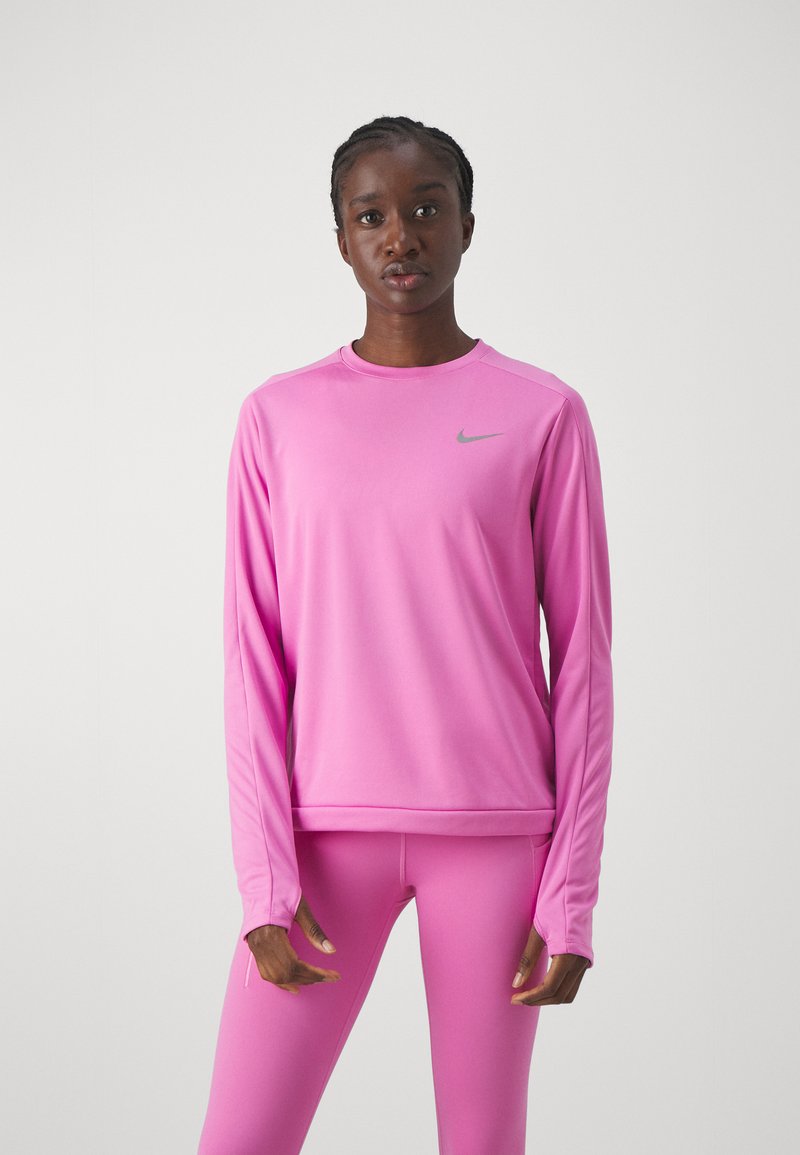 Nike Performance Pacer Crew Langarmshirt Playful Pink Pink Zalando De