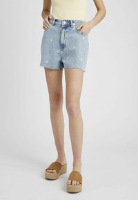 BZB BRODÉ - Short en jean - bleu moyen/bleu - ZALANDO.FR