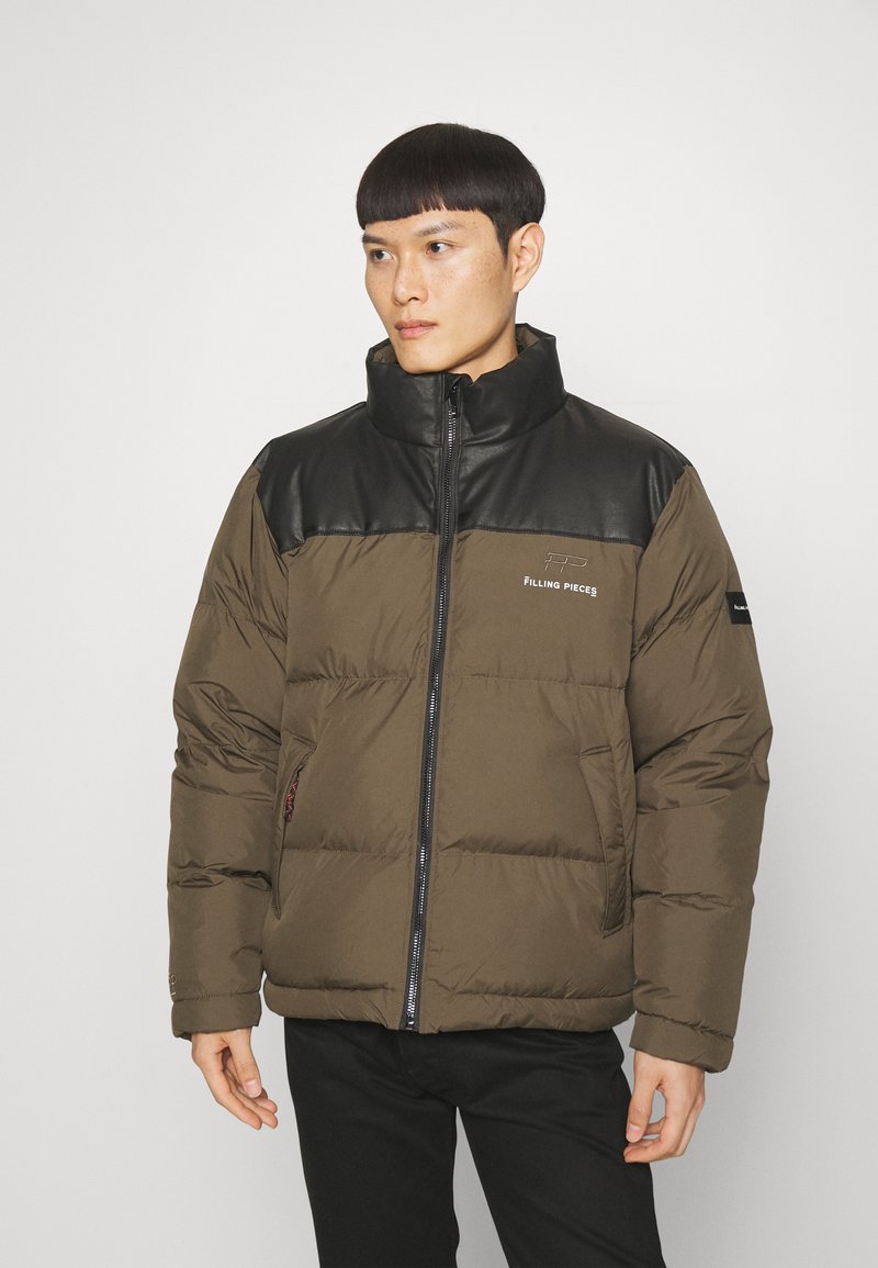 Filling Pieces PUFFER JACKET - Winter jacket - scarab/dark green ...