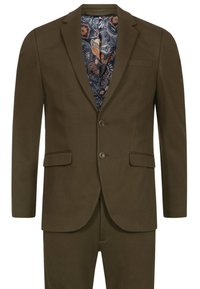 Jeff SET - Dress - black coffee/khaki - Zalando.no