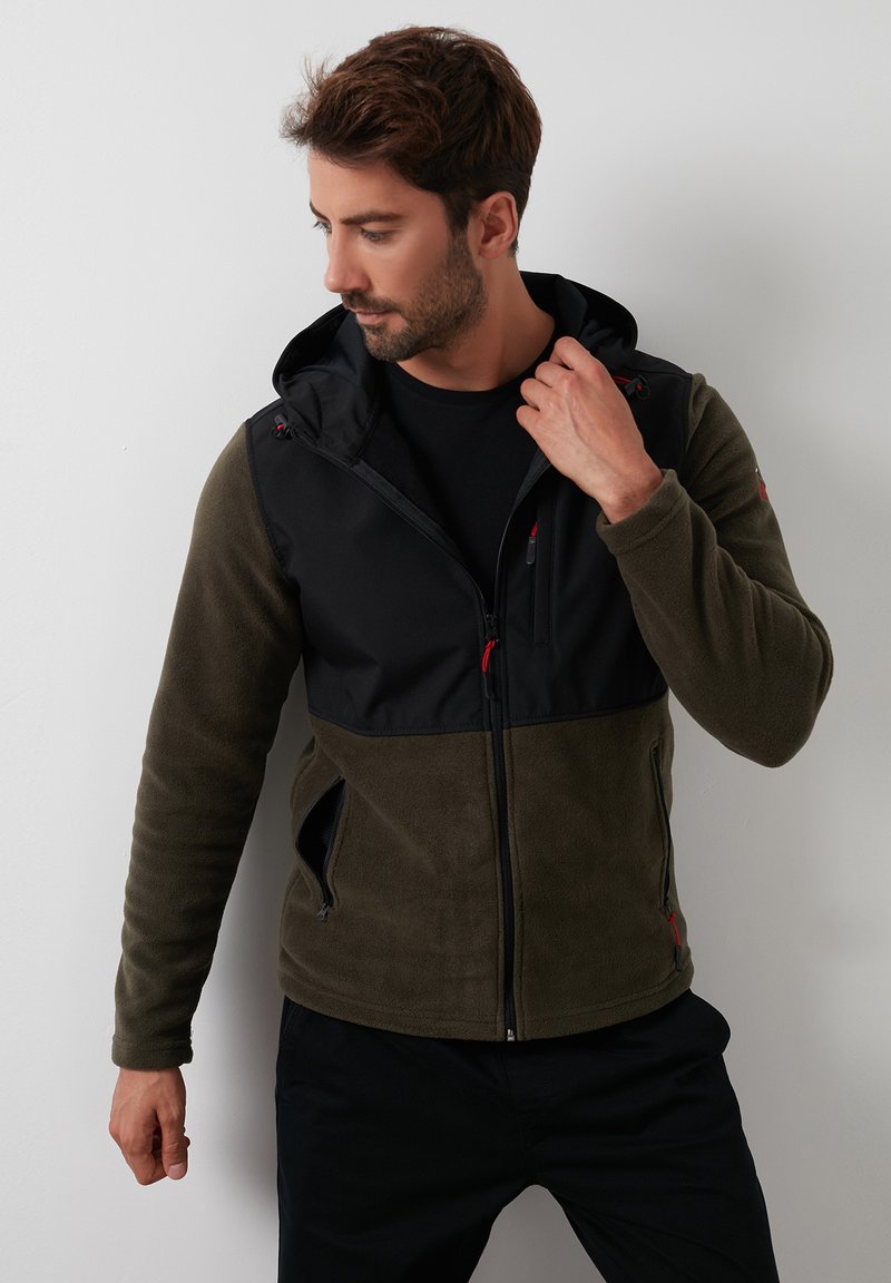 Buratti Sweatshirt - black khaki/dark green - Zalando.de