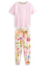 Next PETITE SET - Pyjamas - pink floral watercolour/ljusrosa - Zalando.se