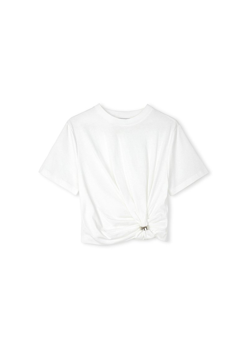 Ipekyol TWISTED ACCESSORIZED - Triko s potiskem - off white/špinavě ...
