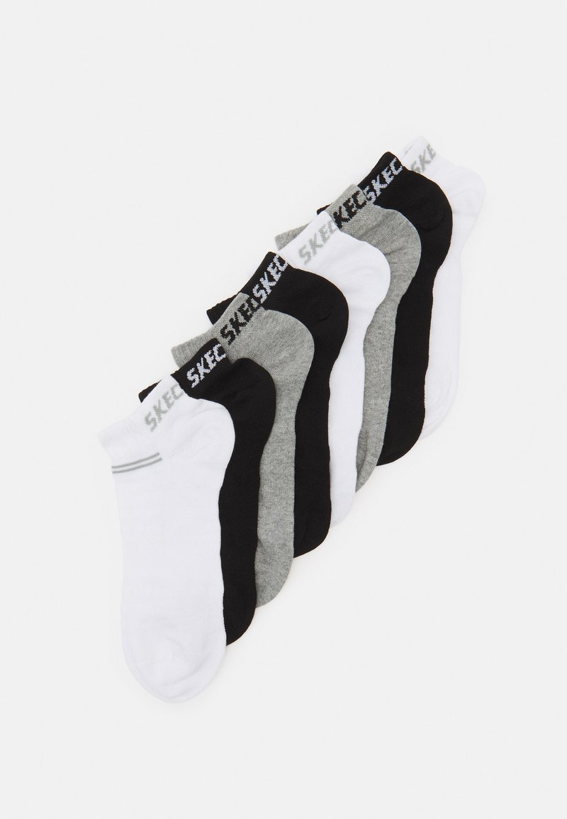 Skechers ONLINE UNISEX VENTILATION 8 PACK - Sokid - black/grey mix/must ...