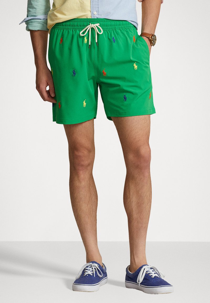 Polo Ralph Lauren TRAVELER MID TRUNK - Badeshorts - preppy green/grøn ...