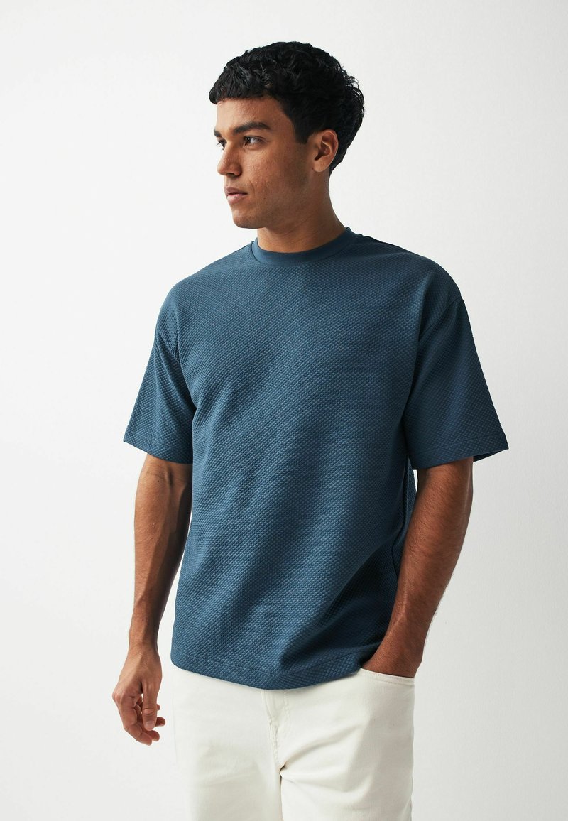 Next T-shirt basic - navy diamond/blauw - Zalando.nl