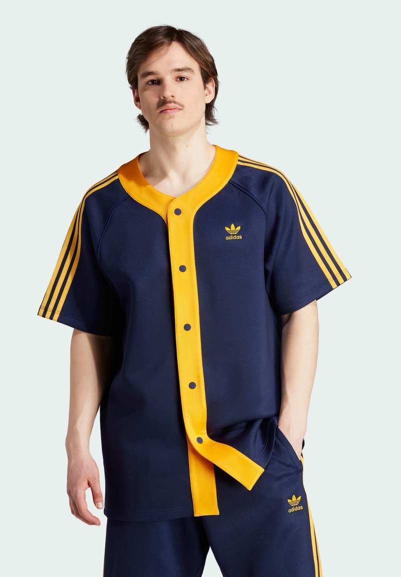 adidas Originals CL SS - Hemd - dark blue crew yellow/dunkelblau ...