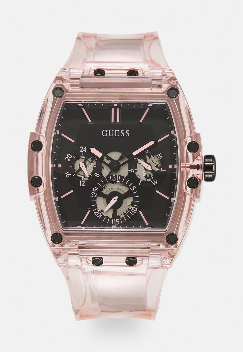 Guess SPORTING - Montre - black sunray/pink/rose - ZALANDO.FR