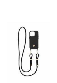 BOSS DOUBLE FOR IPHONE 16 PRO - Phone case - black/gold/black - Zalando