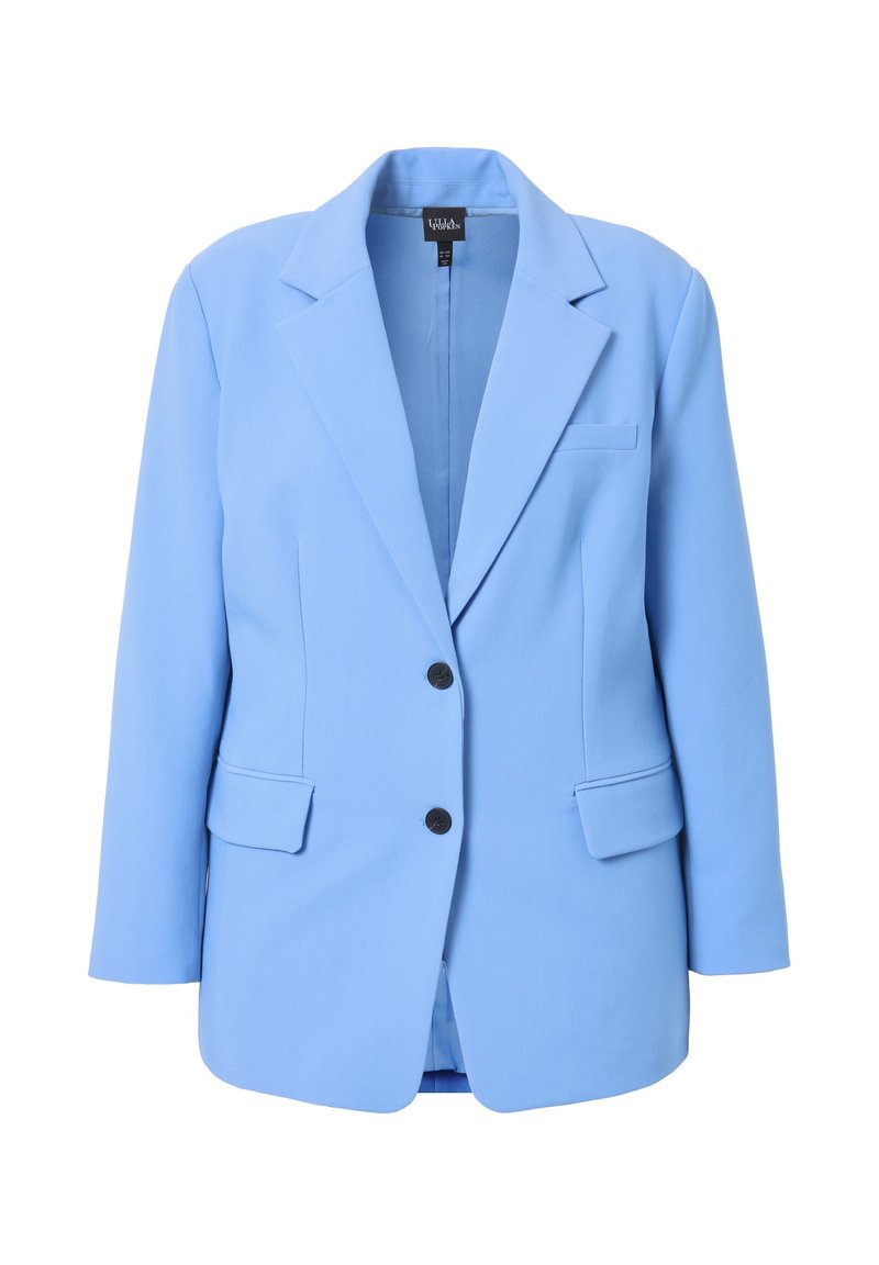 Ulla Popken Halflange jas - sky blue/lichtblauw - Zalando.be